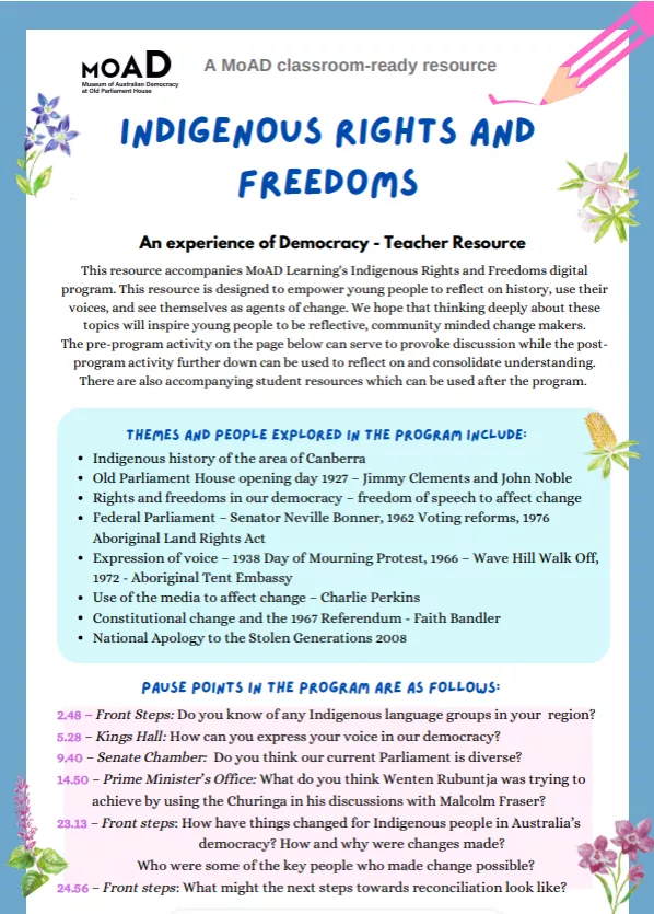 Indigenous rights and freedoms – an experience of democracy | Museum of ...